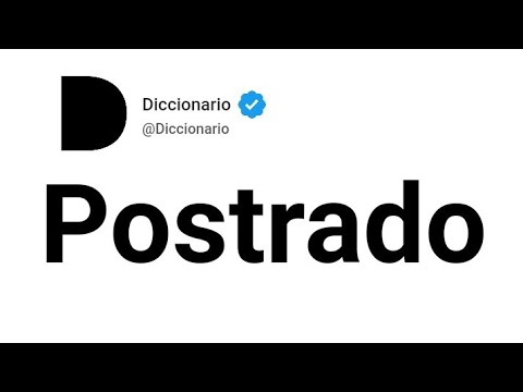 Postrado Significado En Español - YouTube