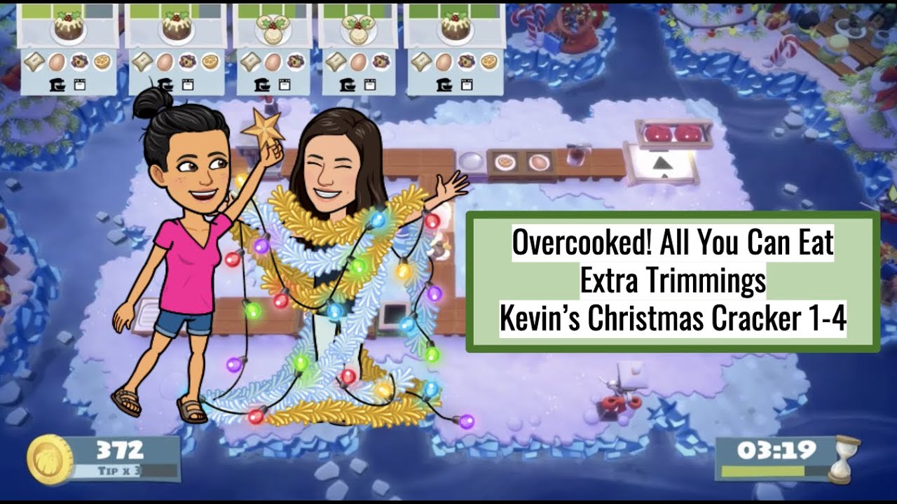 Overcooked! AYCE- Kevin's Christmas Cracker Level 1-4 - YouTube