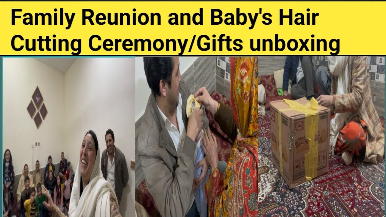 Family Reunion vlog|Baby’s Hair cutting ceremony |Gifts Unboxing - YouTube