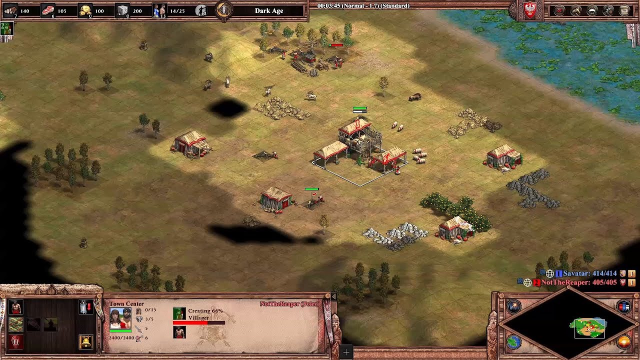 AOE 2 DE 1 v 1 | Spanish v Poles | Low Elo - YouTube