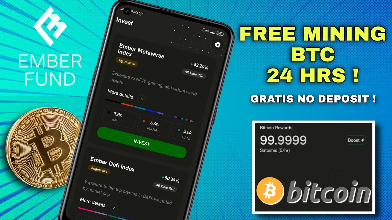 FREE CRYPTO MINING WITH EMBER FUND APP | CLAIM YOUR BTC - YouTube
