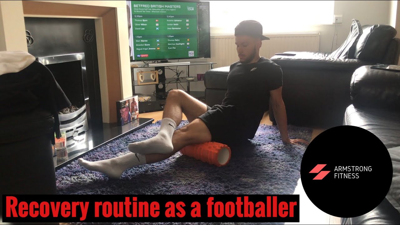 Recovery routine as a footballer - YouTube