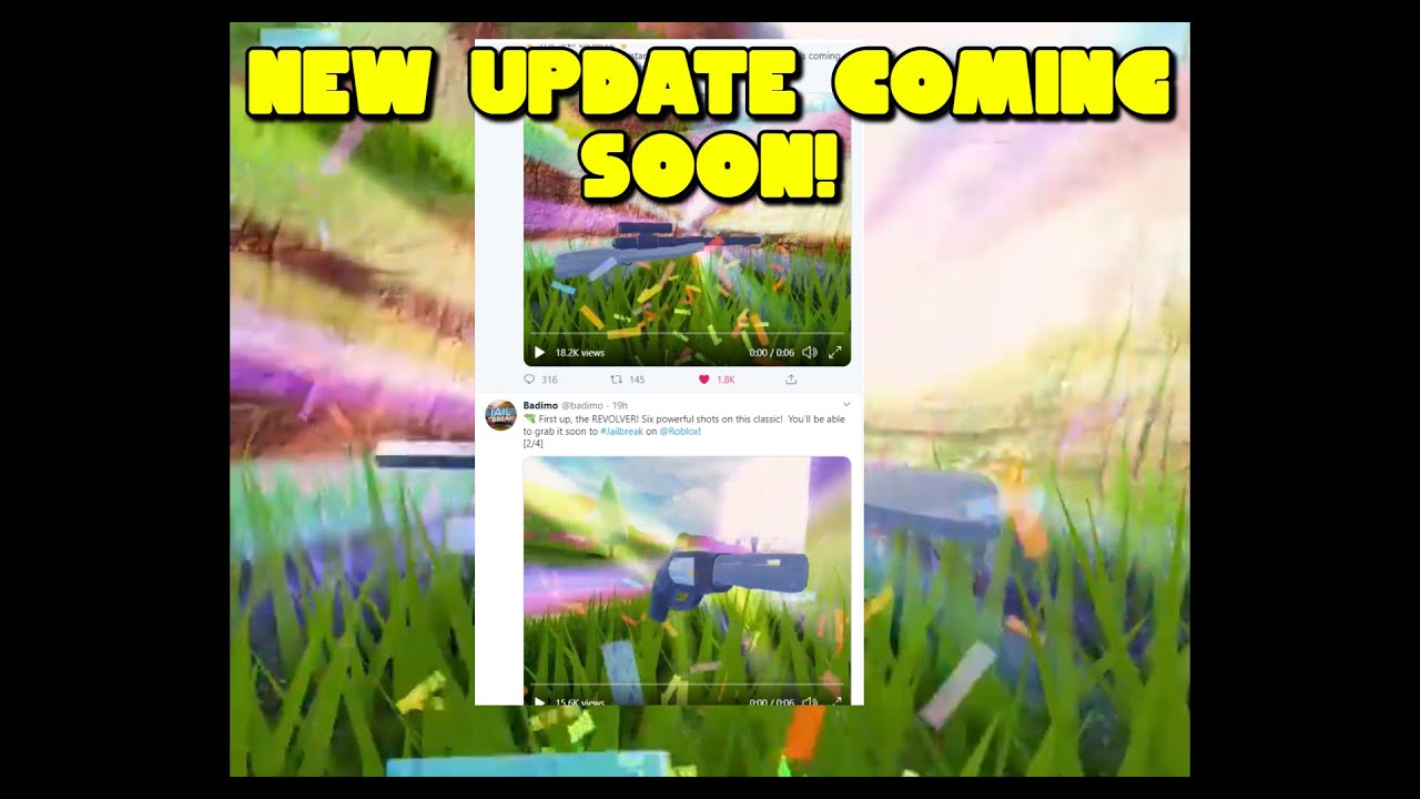 NEW ROBLOX JAILBREAK UPDATE...NEW SNIPER RIFLE+NEW REVOLVER COMING SOON ...