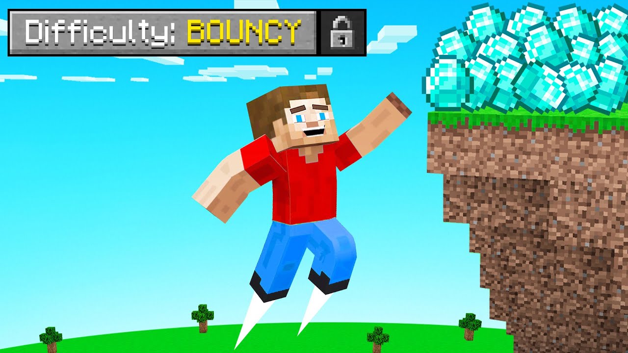 So We Added BOUNCE MODE To Minecraft! - YouTube