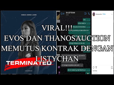 VIRAL!!! EVOS DAN THANOSAUCTION MEMUTUSKAN KONTRAK DENGAN LISTYCHAN