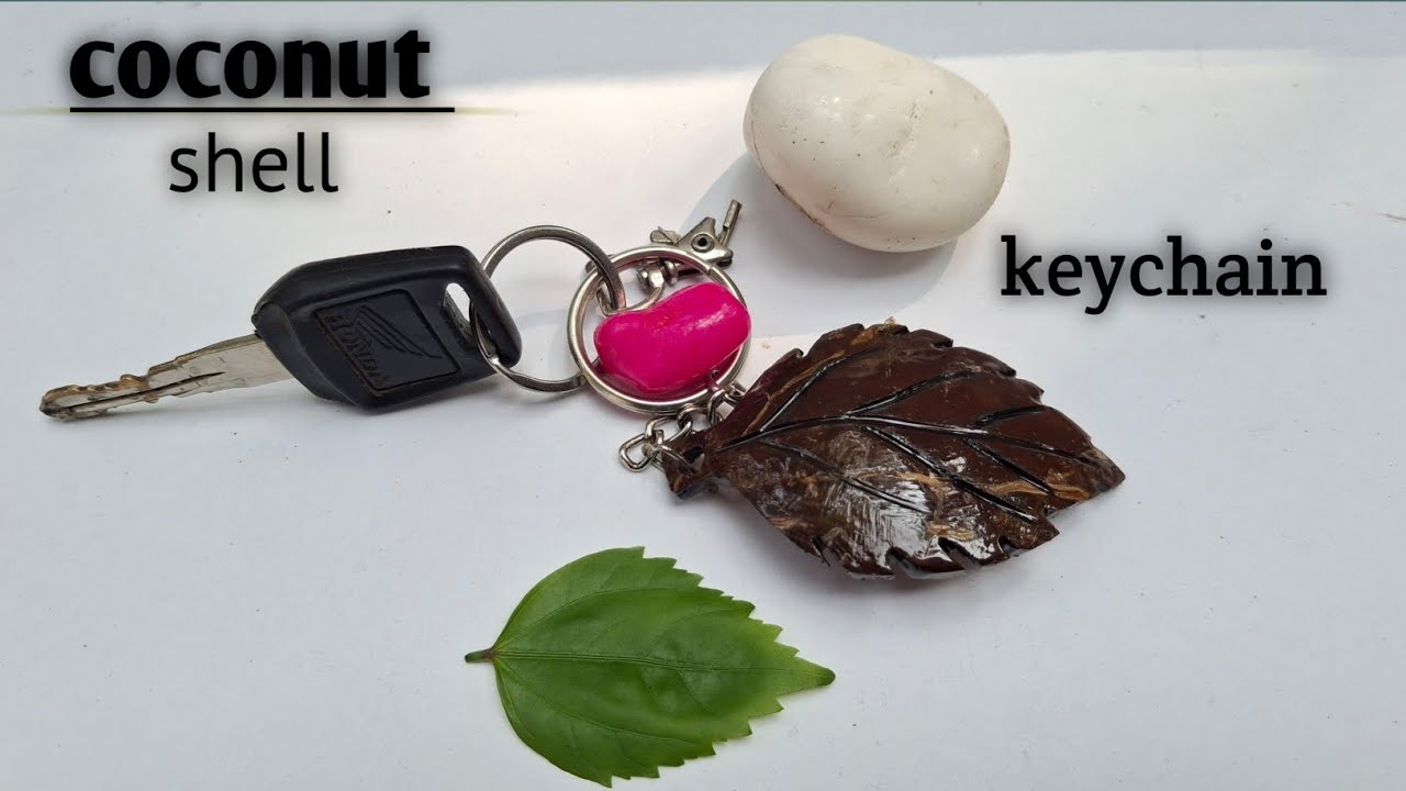 Coconut Shell Keychain DIY Tutorial | Handmade Accessories | JPM4craft ...