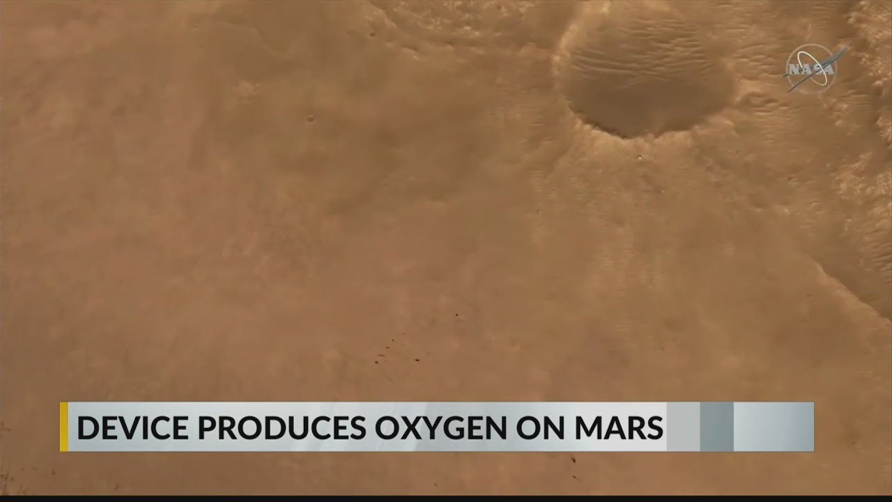 Device produces oxygen on Mars - YouTube
