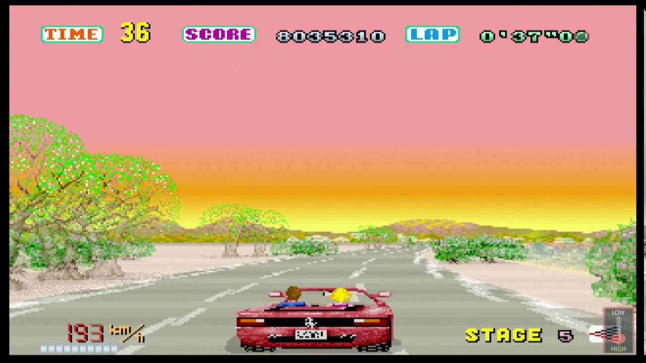 OUTRUN アウトラン 瘋狂大賽車 STAGE4,5 SEGA 1986 街機 大型電玩 ARCADE - YouTube