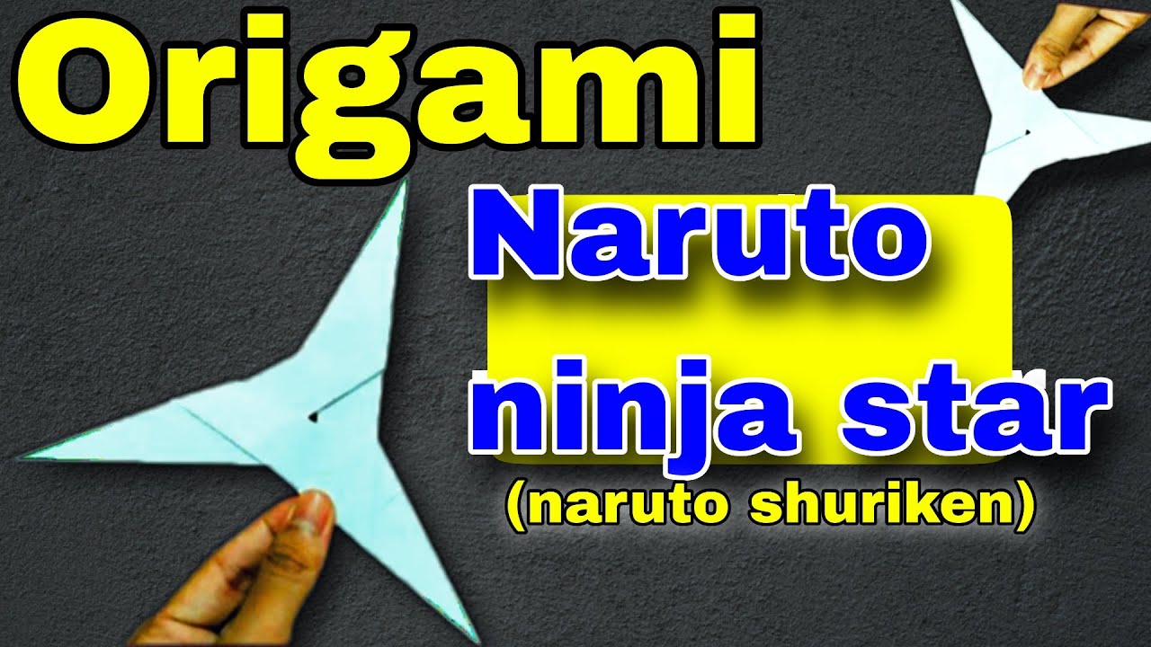 Origami Naruto ninja stat : The Easiest origami Naruto shuriken - YouTube
