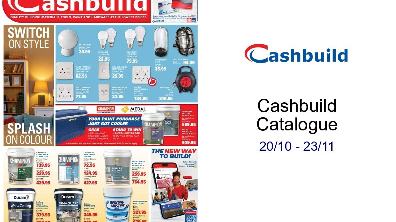 Cashbuild Catalogue 20/10 - 23/11 - YouTube