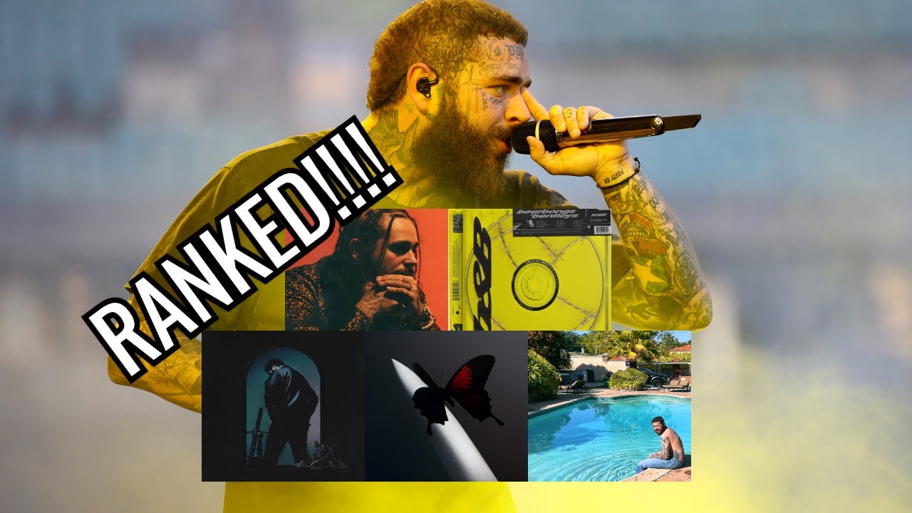 RANKING ALL 5 POST MALONE ALBUMS!!!! - YouTube
