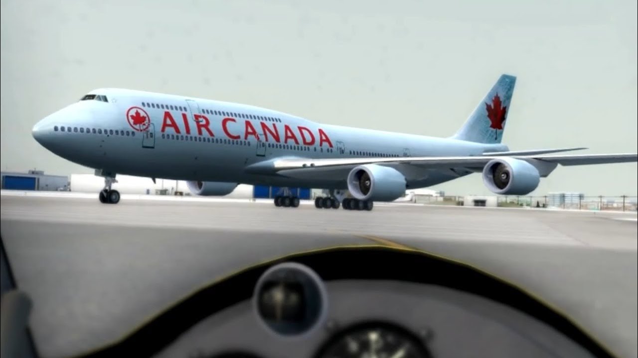 Beautiful 747-8 Wing View Takeoff - YouTube