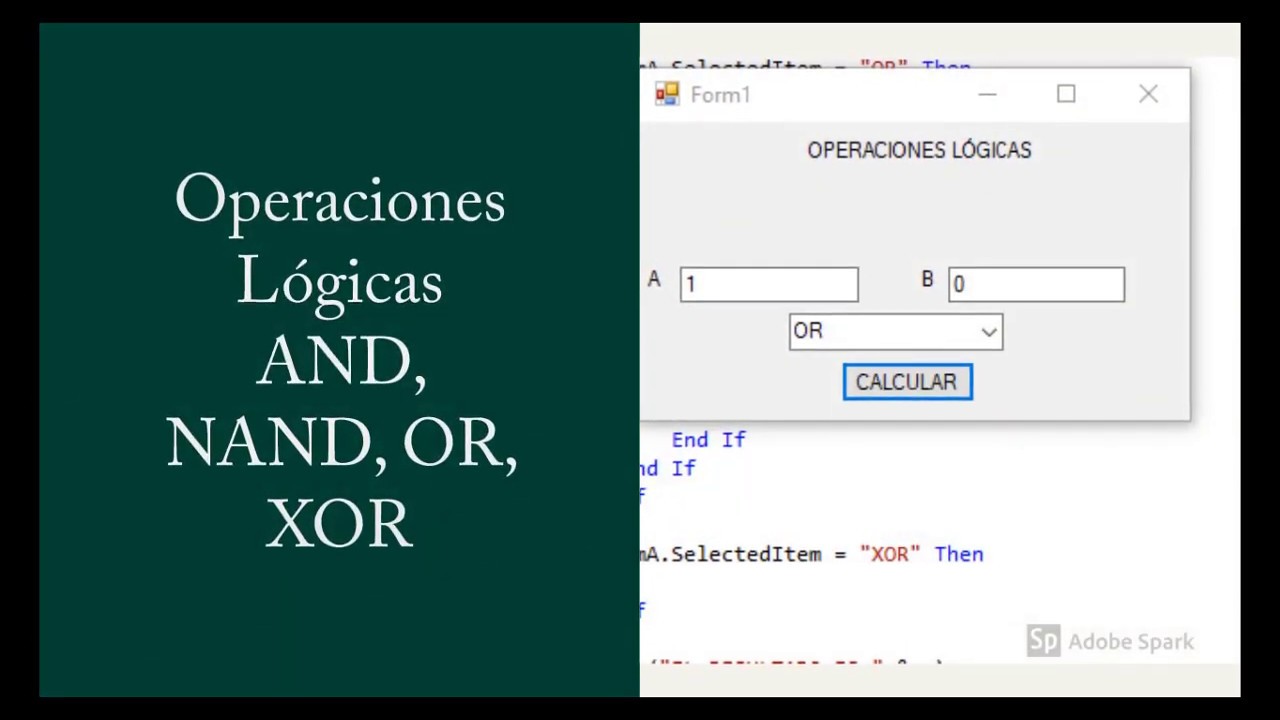 Operaciones Lógicas en Visual Studio - YouTube
