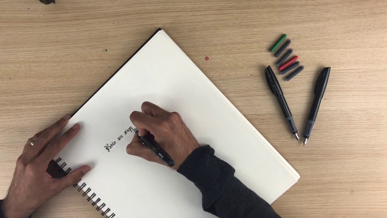 Pablo Calligraphy Set - YouTube