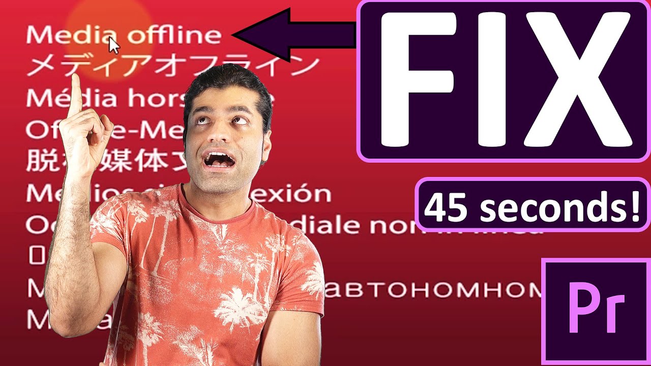 How to fix Media Offline in Premiere Pro - YouTube