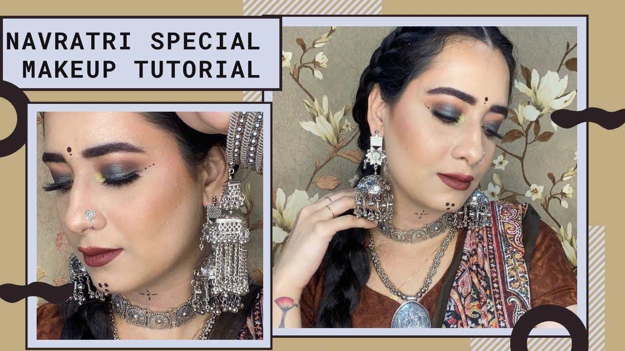 Navratri special || garba night || dandiya night ||makeup tutorial ...