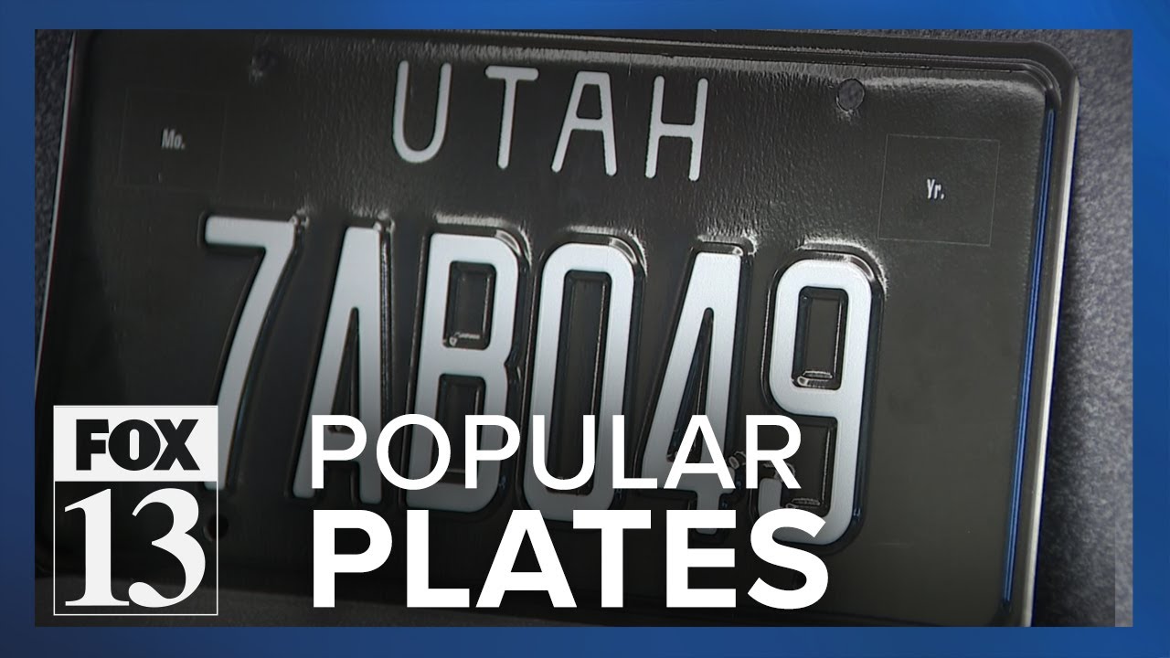 Utah's new license plate is so popular, there's a waitlist for it - YouTube