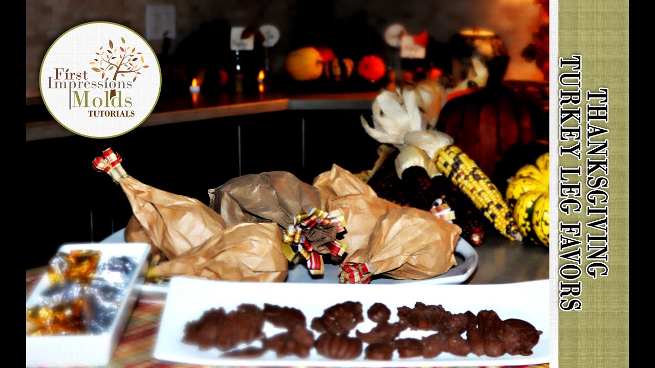 Thanksgiving Chocolate Stuffed Turkey Leg Party Favors - YouTube