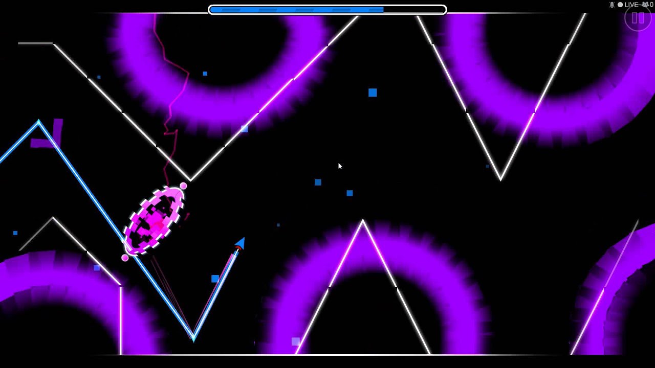 Geometry Dash Neon world v3 difficulty: hard. Stars: 4 - YouTube