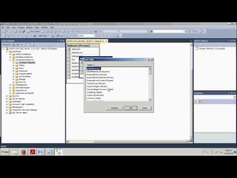 SQL Server Tutorial 12: Creating database diagrams using SSMS - YouTube