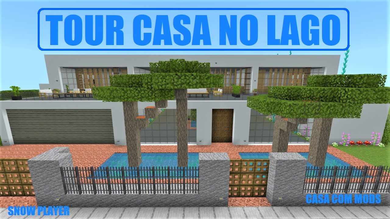 Minecraft | Tour Casa no lago - YouTube