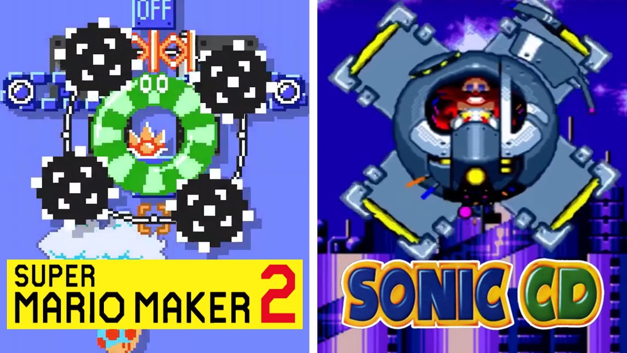 Super Mario Maker 2: Sonic CD Boss Rush Comparison - YouTube