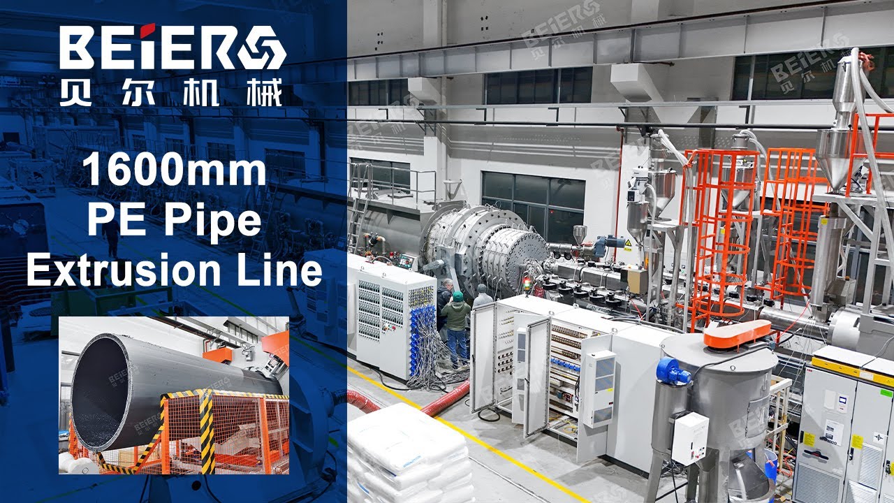 1600mm Three-layer PE Pipe Extrusion Line, HDPE Pipe Production Line ...