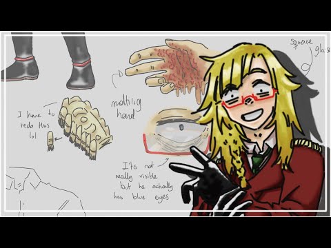[OC] Oswald Allen 🫕🌋 Character Reference Sheet - [SpeedPaint/Timelapse ...