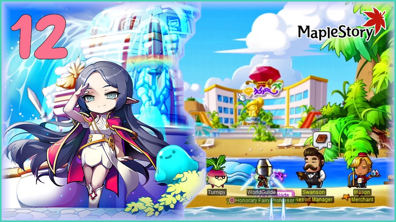 Floating Away | Let's Play MapleStory Adventure: Gold Beach Ep.12 - YouTube