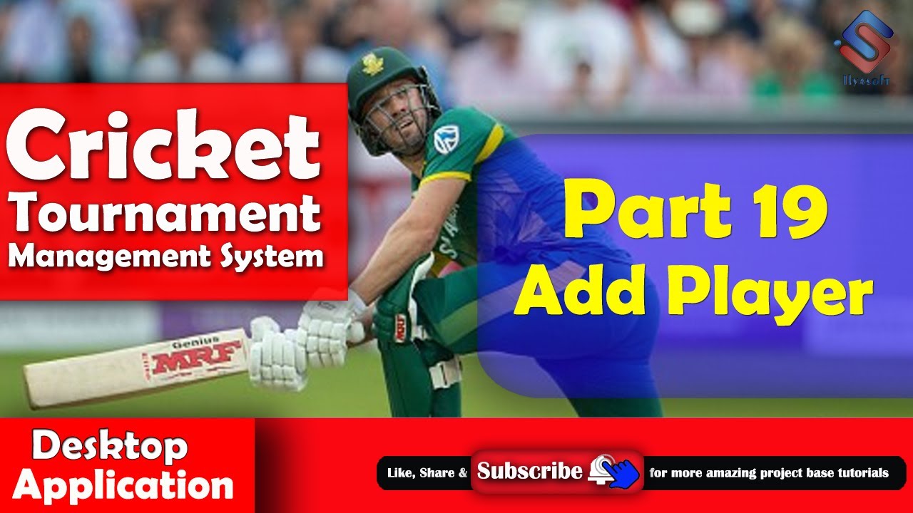 Cricket Management System Part 19 Add Player - YouTube
