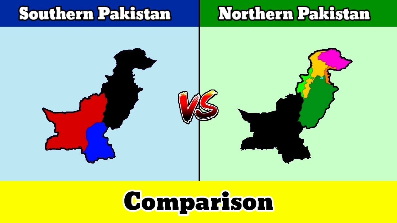 Let's Compare South Pakistan VS North Pakistan | Country Comparison ...