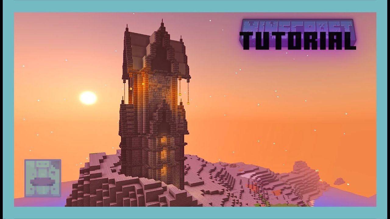 Minecraft Gothic Tower | Minecraft Building Tutorial | Cloudello - YouTube