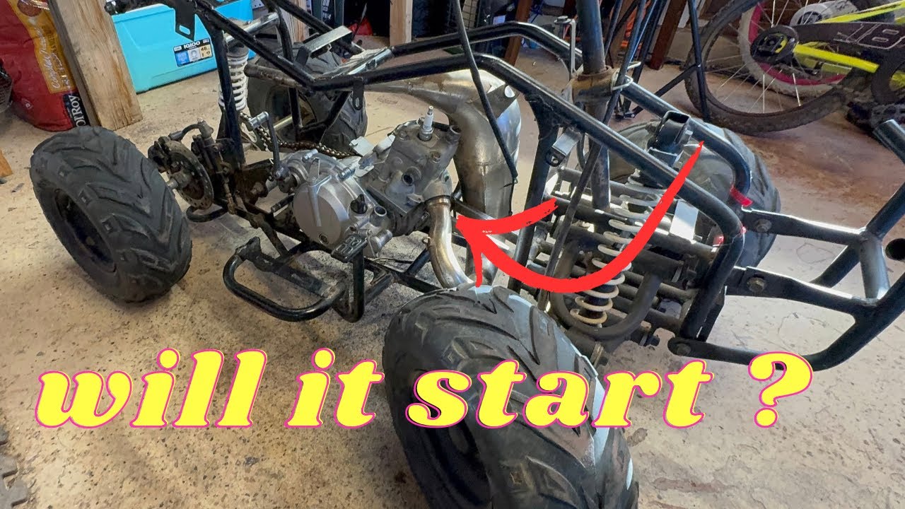 Tao tao 110 gets a kx 60 engine : PT 3 Can I get it started ? - YouTube