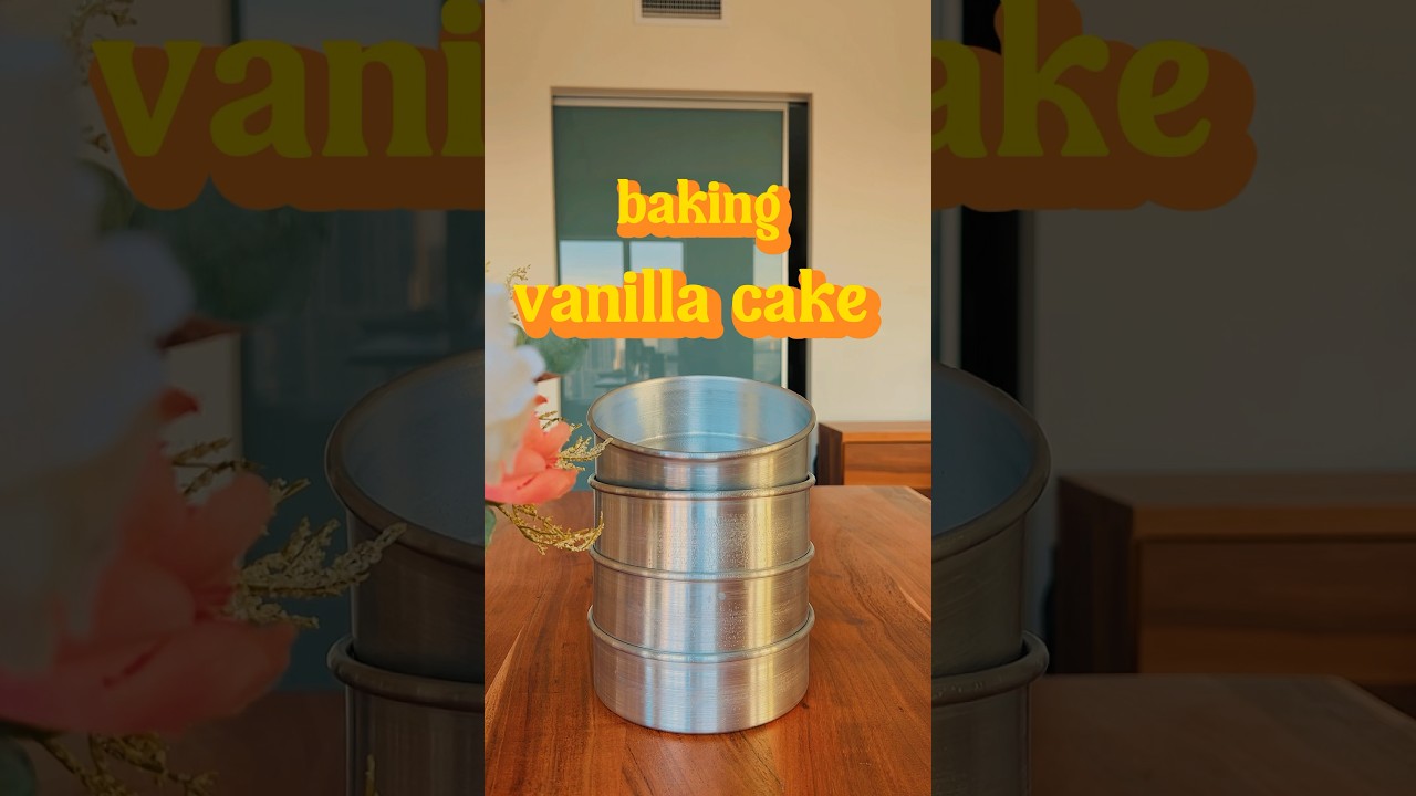 Jumping into the Wes Anderson trend while baking a vanilla cake. - YouTube
