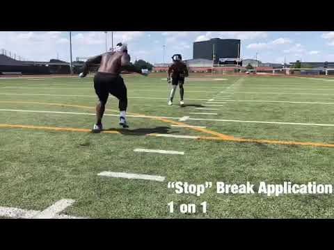 FOOTBALL DRILLS: Defensive Back Off-Man Technique - YouTube