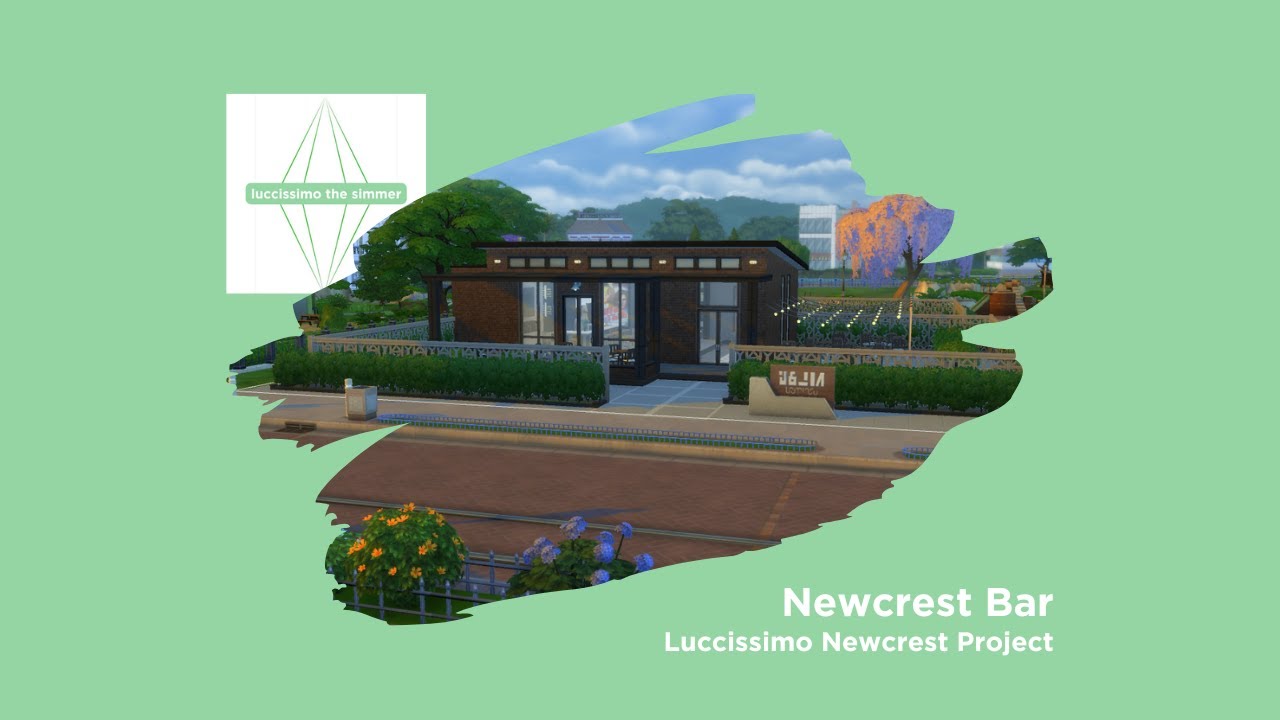Base Game Newcrest Bar - Sims 4 Speed Build // Luccissimo Newcrest ...