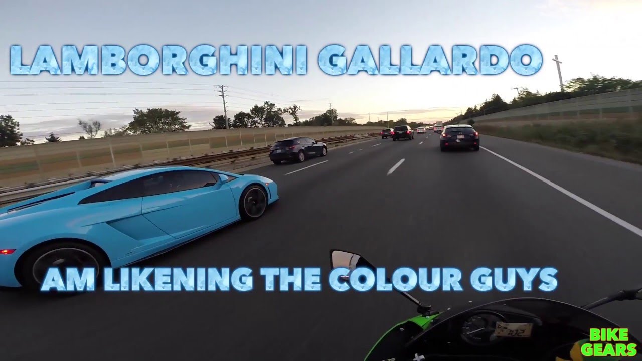 THAT Lamborghini Gallardo + toronto motorcycle meetup - YouTube