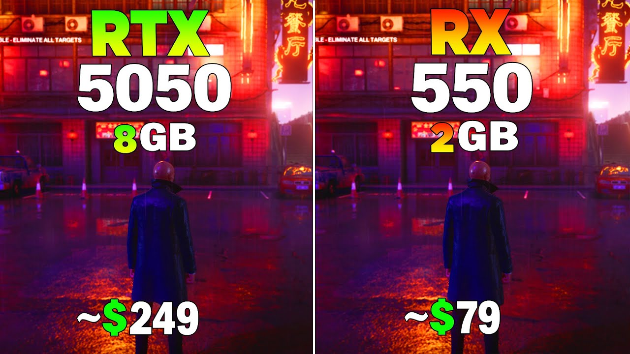 RTX 5050 vs RX 550 - Test in 8 Games - YouTube