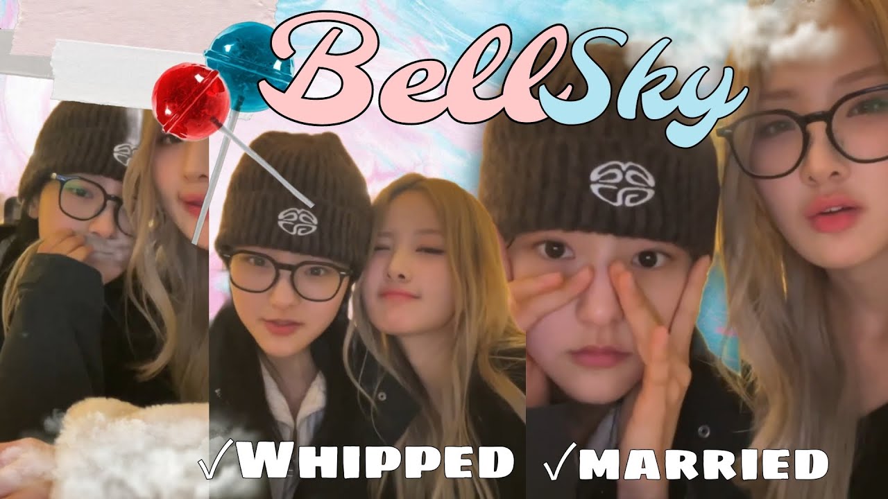 Haneul being the magnet of Belle's hair | BellSky are lowkey married - YouTube