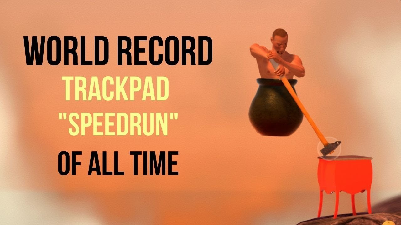 Getting Over It, But I Beat The Trackpad World Record! - YouTube