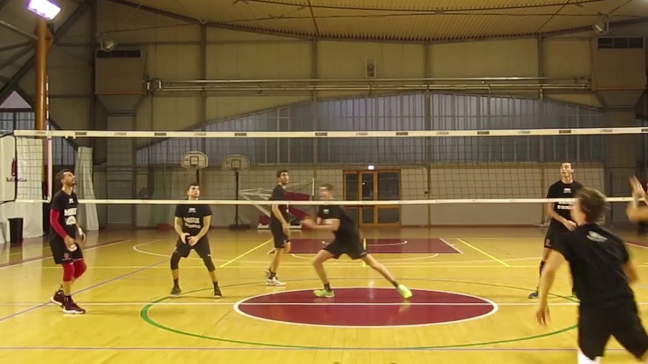 Ejercicio bloqueo voleibol defensa remate - YouTube