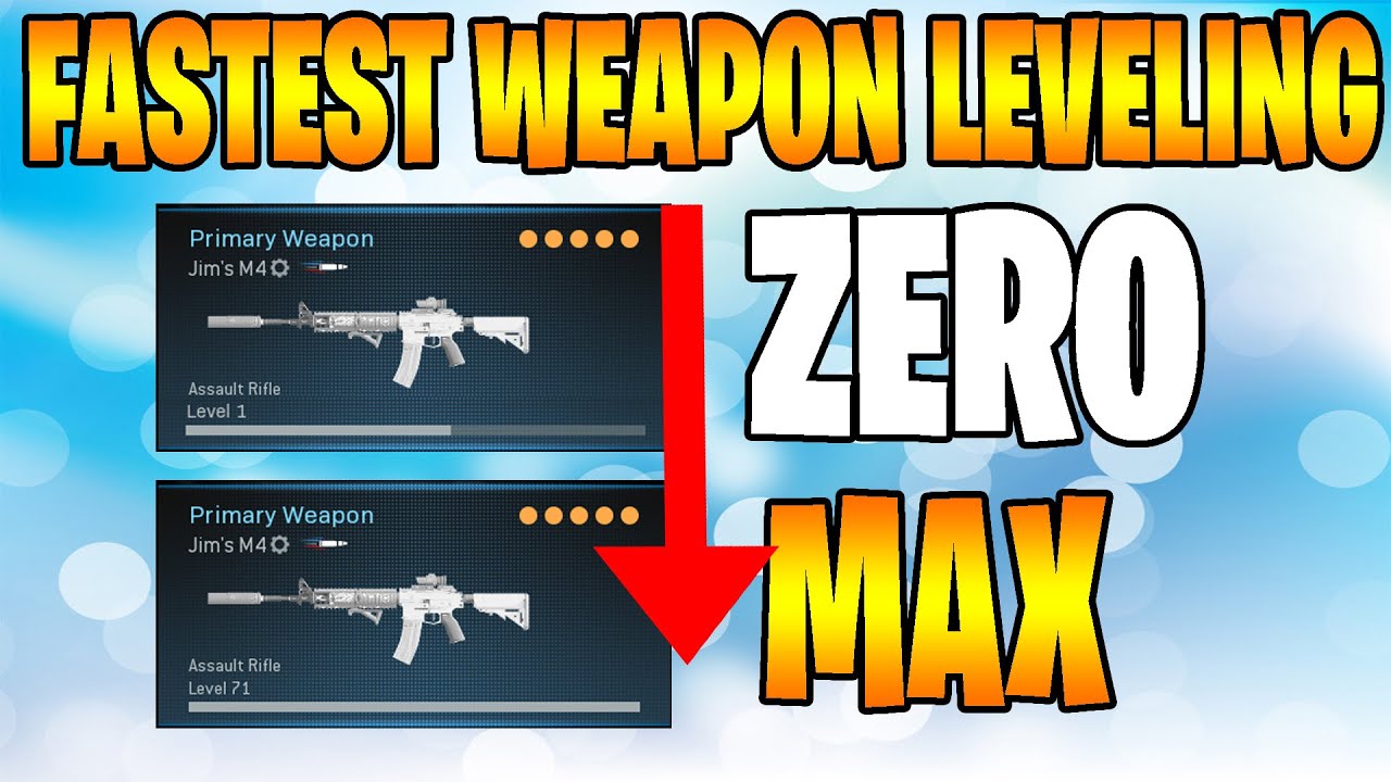 ️ How to Level UP Guns FAST In Warzone without multiplayer in COD Cold ...