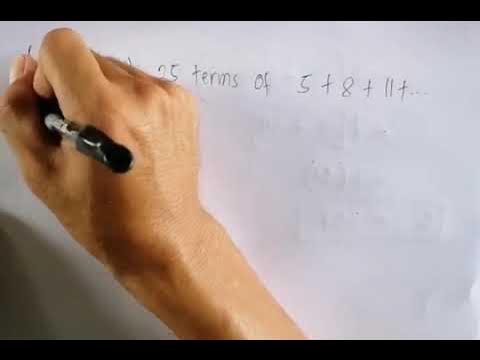 Finding the sum of the first n terms of a given ARITHMETIC SEQUENCE part 1 - YouTube