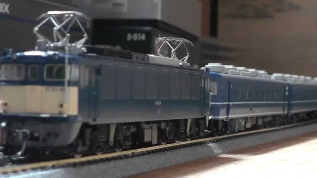 【鉄道模型】HOゲージ TOMIX製EF62 EF63重連シーン - YouTube