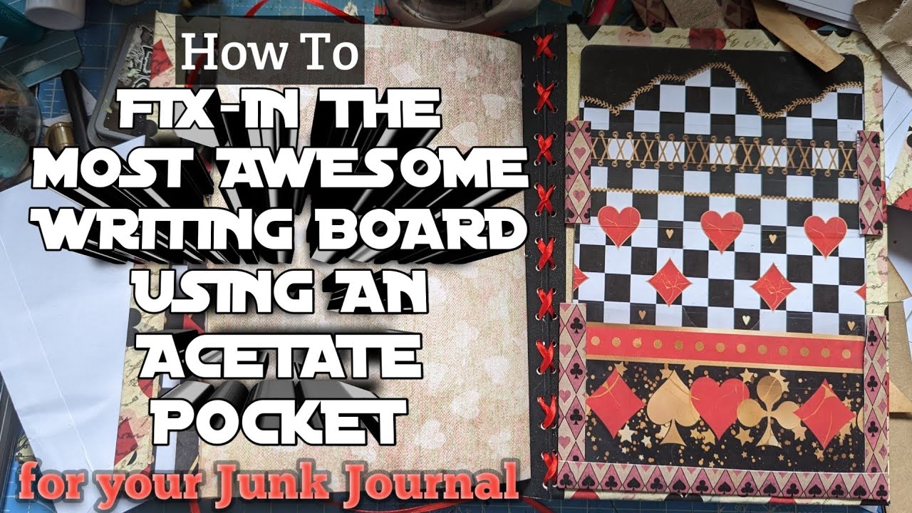 How to FIX IN AN AWESOME WRITING BOARD USING AN ACETATE POCKET for your ...