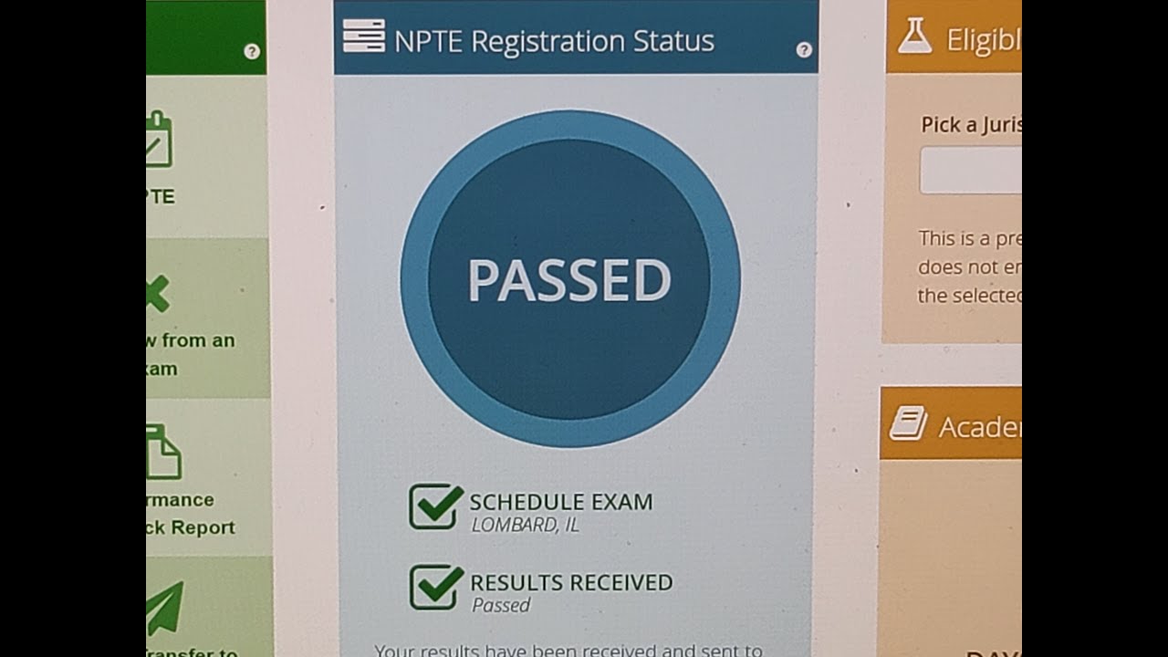Adam's NPTE Story. PASSED THE NPTE!!! - YouTube