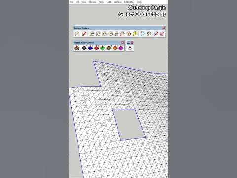 Sketchup Plugin(스케치업 루비)(select outer edges) #shorts - YouTube