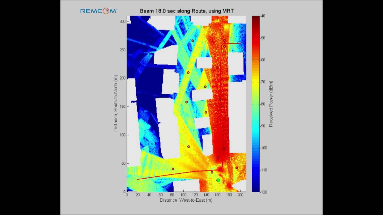 Maximum Ratio Transmission Beamforming using Wireless InSite - YouTube