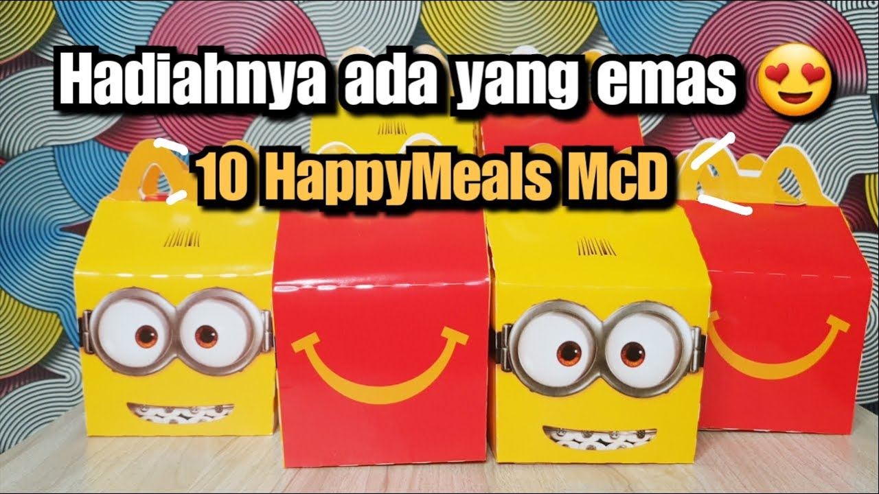 BUKA HADIAH 10 PAKET HAPPYMEAL - YouTube