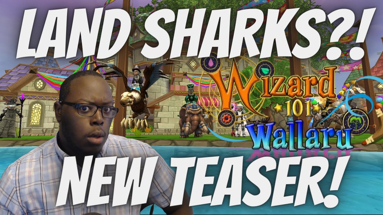 🦈 LAND SHARKS?! Wizard101 Wallaru Teaser & News! - YouTube